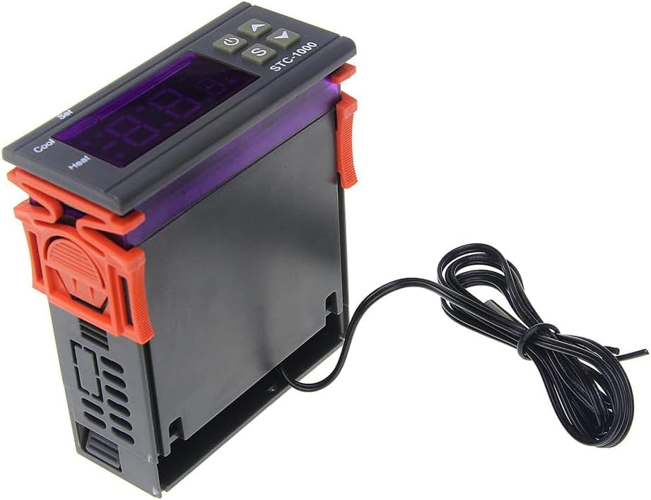 UKLL-2 PCS STC-1000 10A DC 12V Digital LED Temperature Controller ...