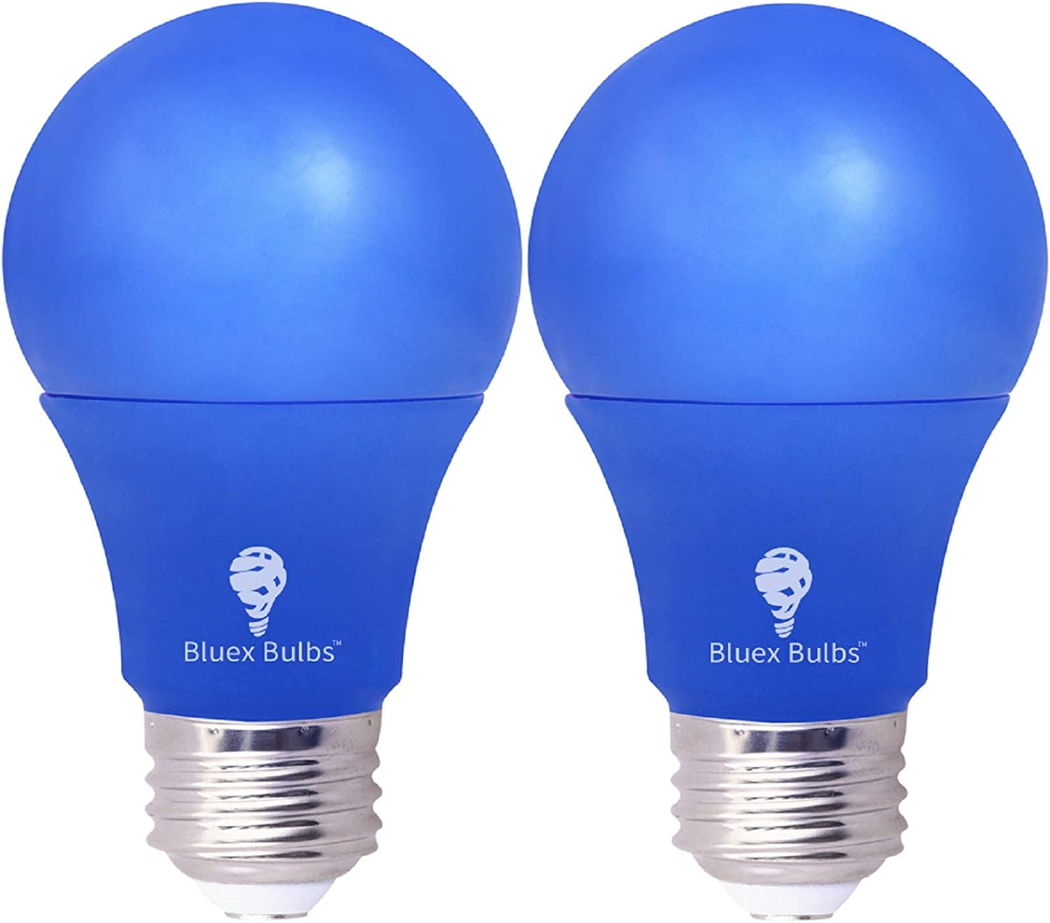 UKLL-2 Pack Bluex LED A19 Light Bulb - 9W (60Watt Equivalent) - E26 ...