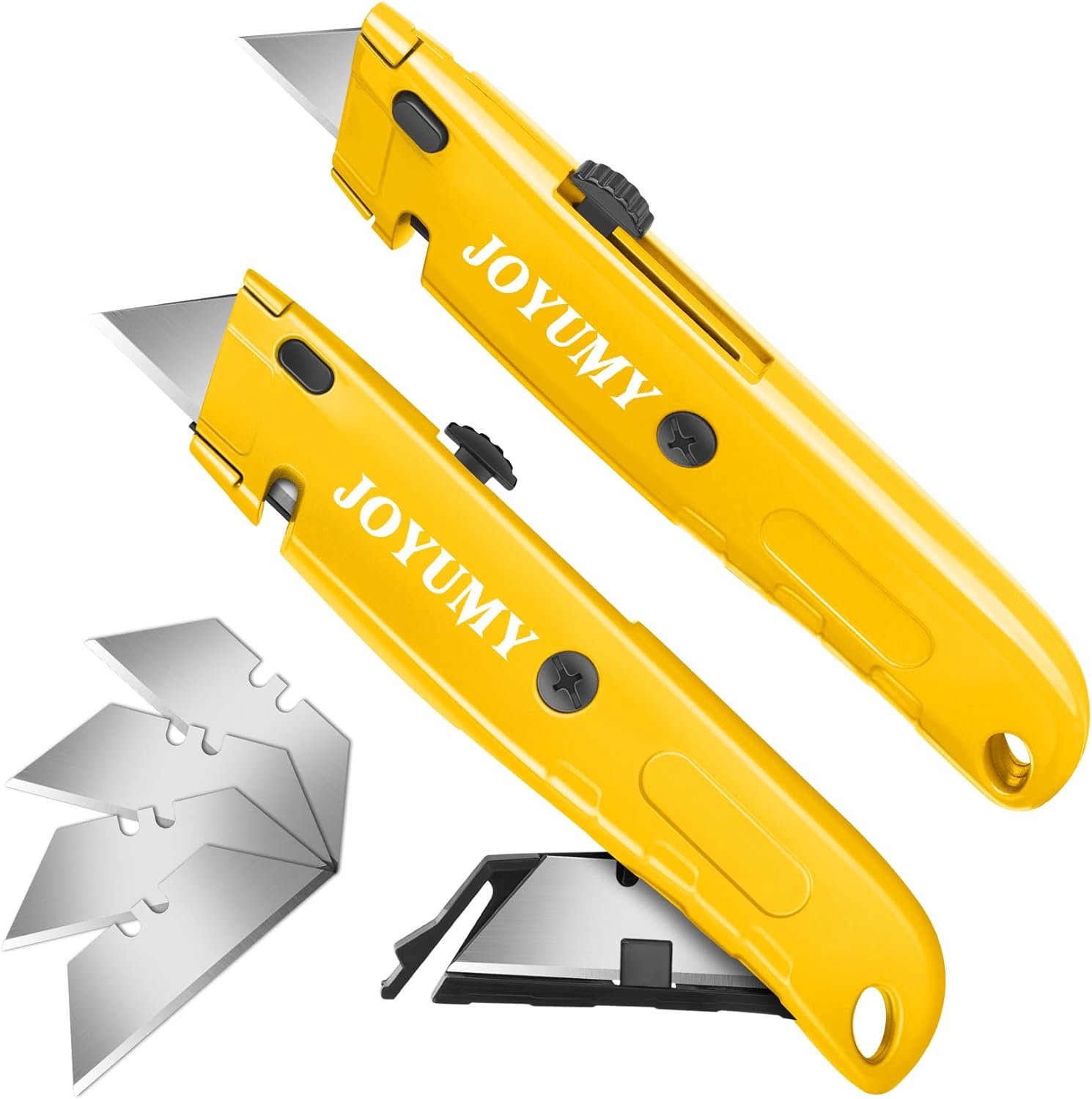 UKLL-2 Pack Box Cutter Utility Knife Retractable, Heavy Duty Box Knife ...