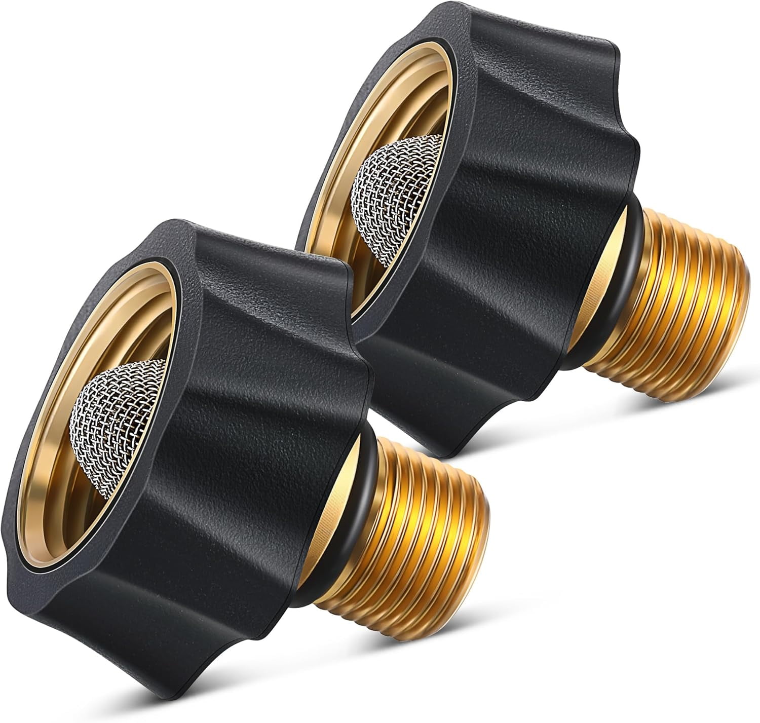 UKLL-2 Pack Garden Hose to Pressure Washer Adapter 3/4"Female to 3/8 ...