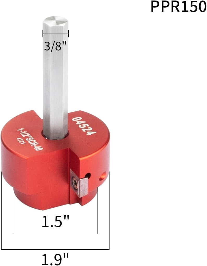 UKLL-2 Wings PVC Pipe Reamer, Plastic PVC Pipe Fitting Saver Kit Fit ...