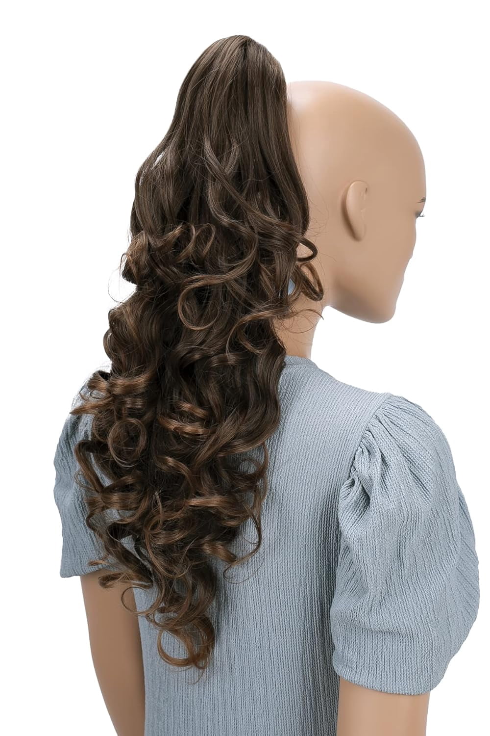 UKLL-20" Hairpiece Ponytail Clip On Extension With Butterfly Claw ...