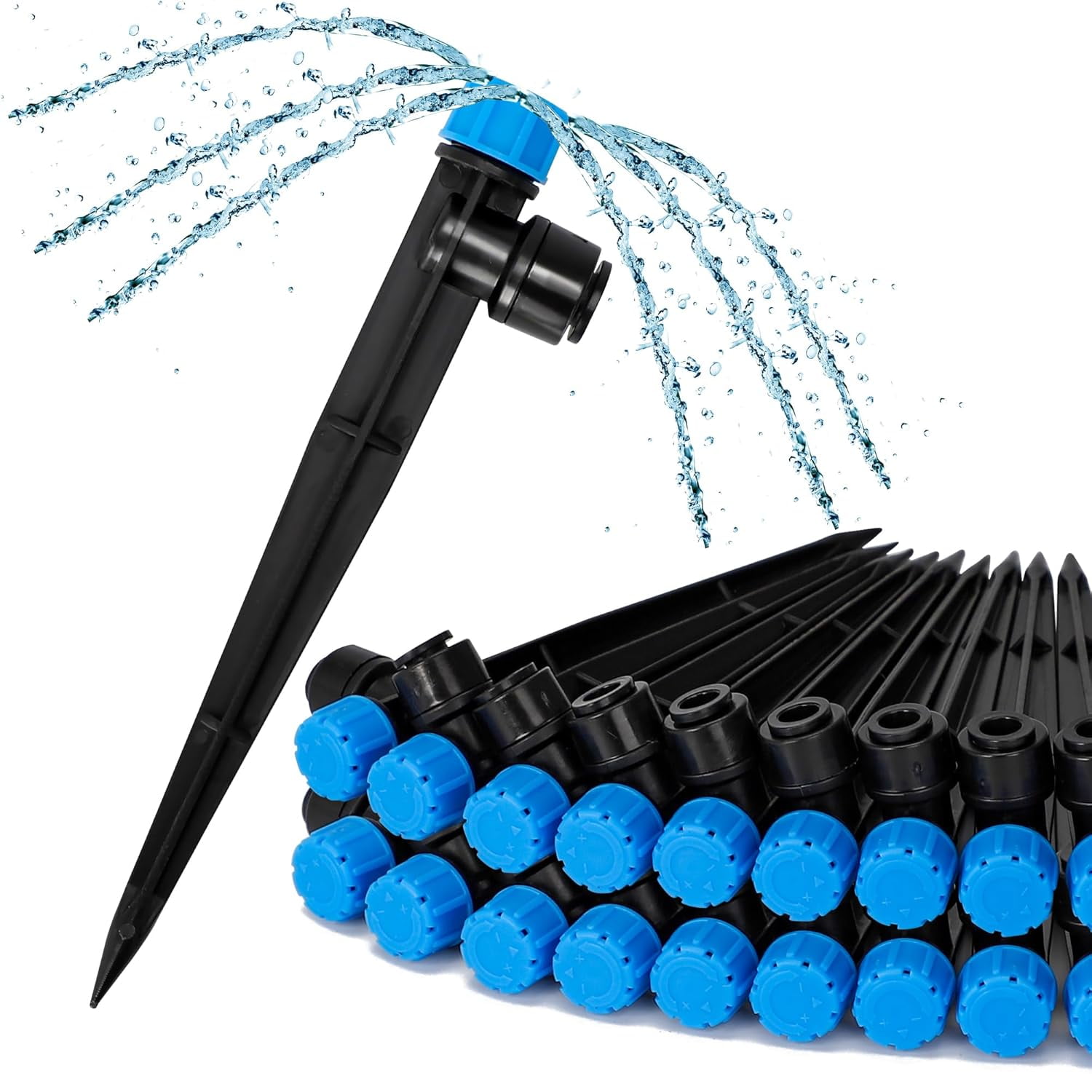 UKLL-20-Pack Drip Irrigation Emitters- 1/4" Push-to-Connect Precision ...