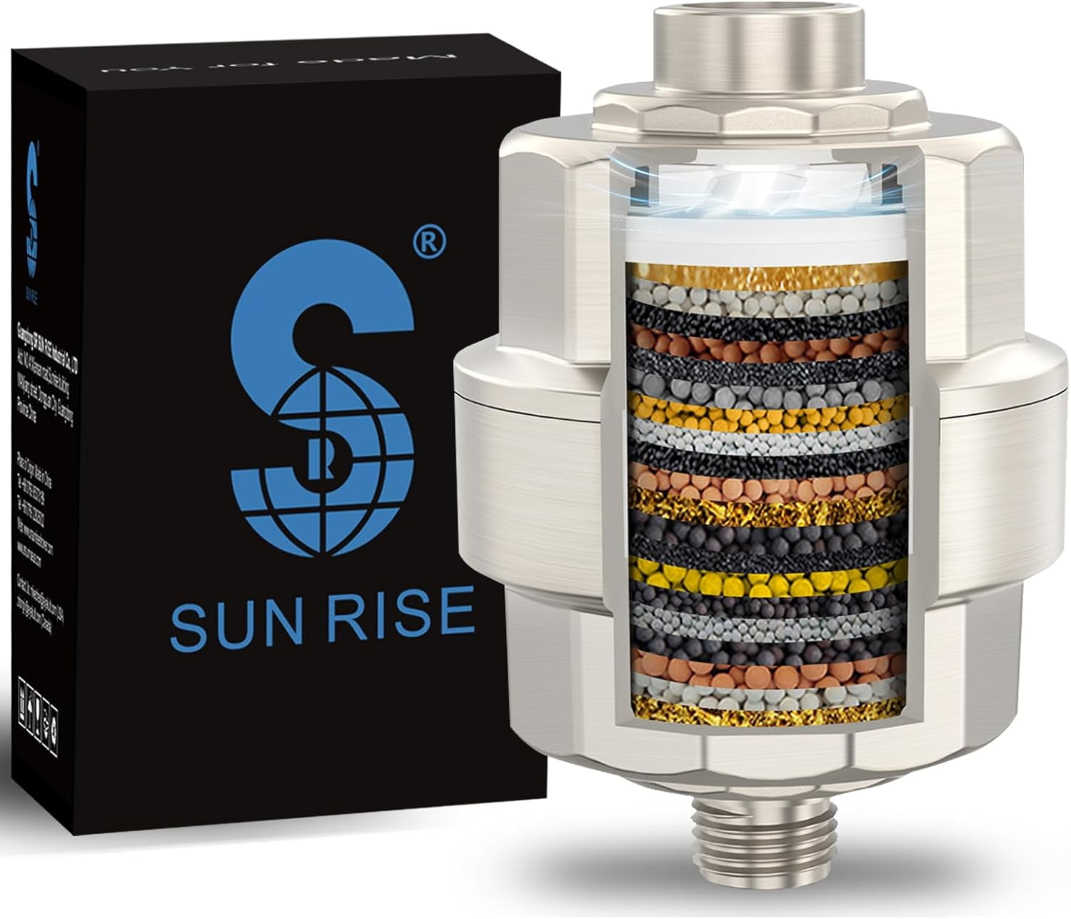 UKLL-20-Stage Shower Filter-Shower Head Filter for Hard Water, with 1 ...