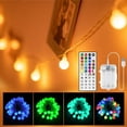 UKLL-20FT Battery Powered String Lights, 40 LED 24 Color Changing ...