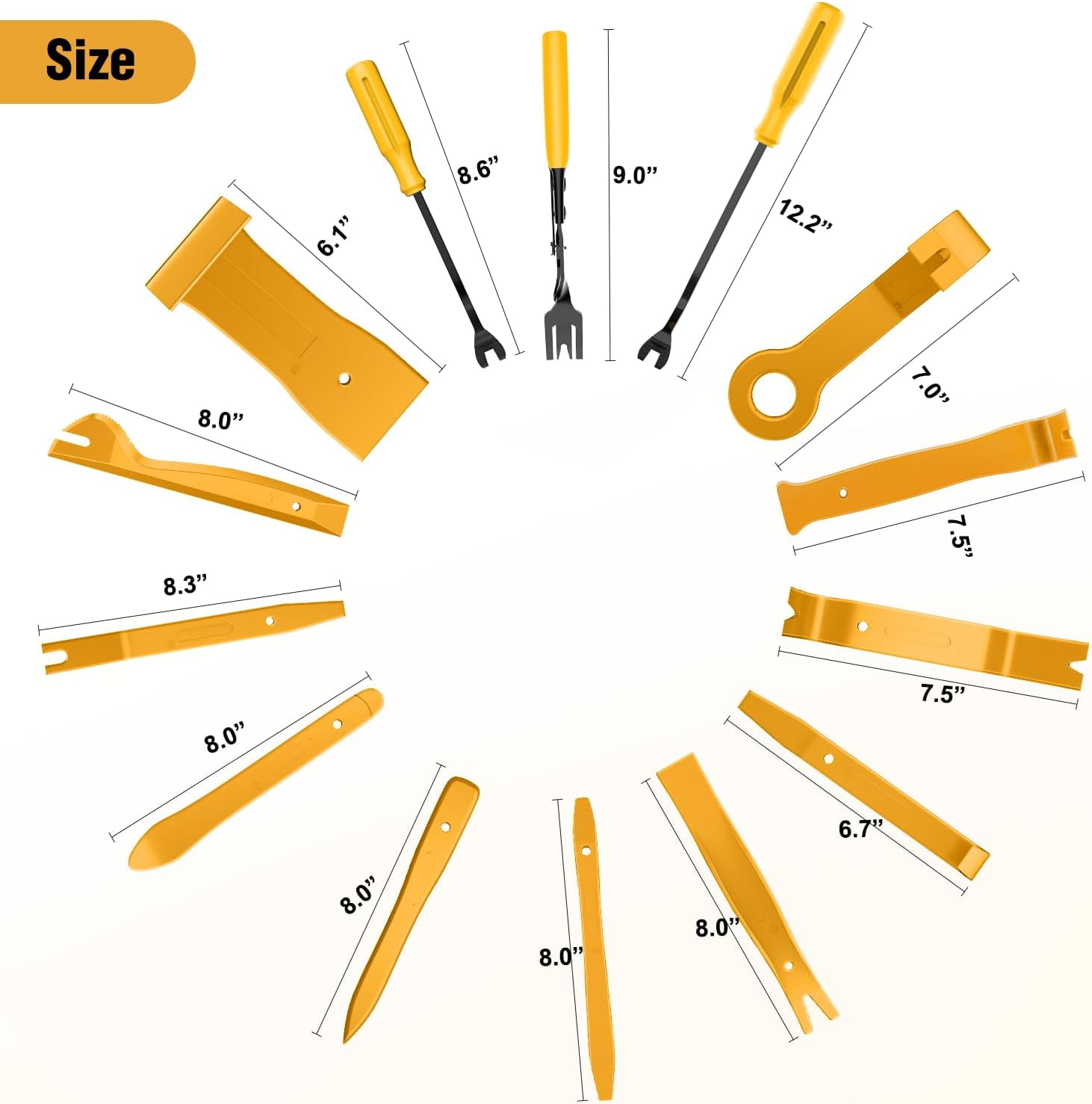 UKLL-238Pcs Trim Removal Tool, Auto Push Pin Bumper Retainer Clip Set ...