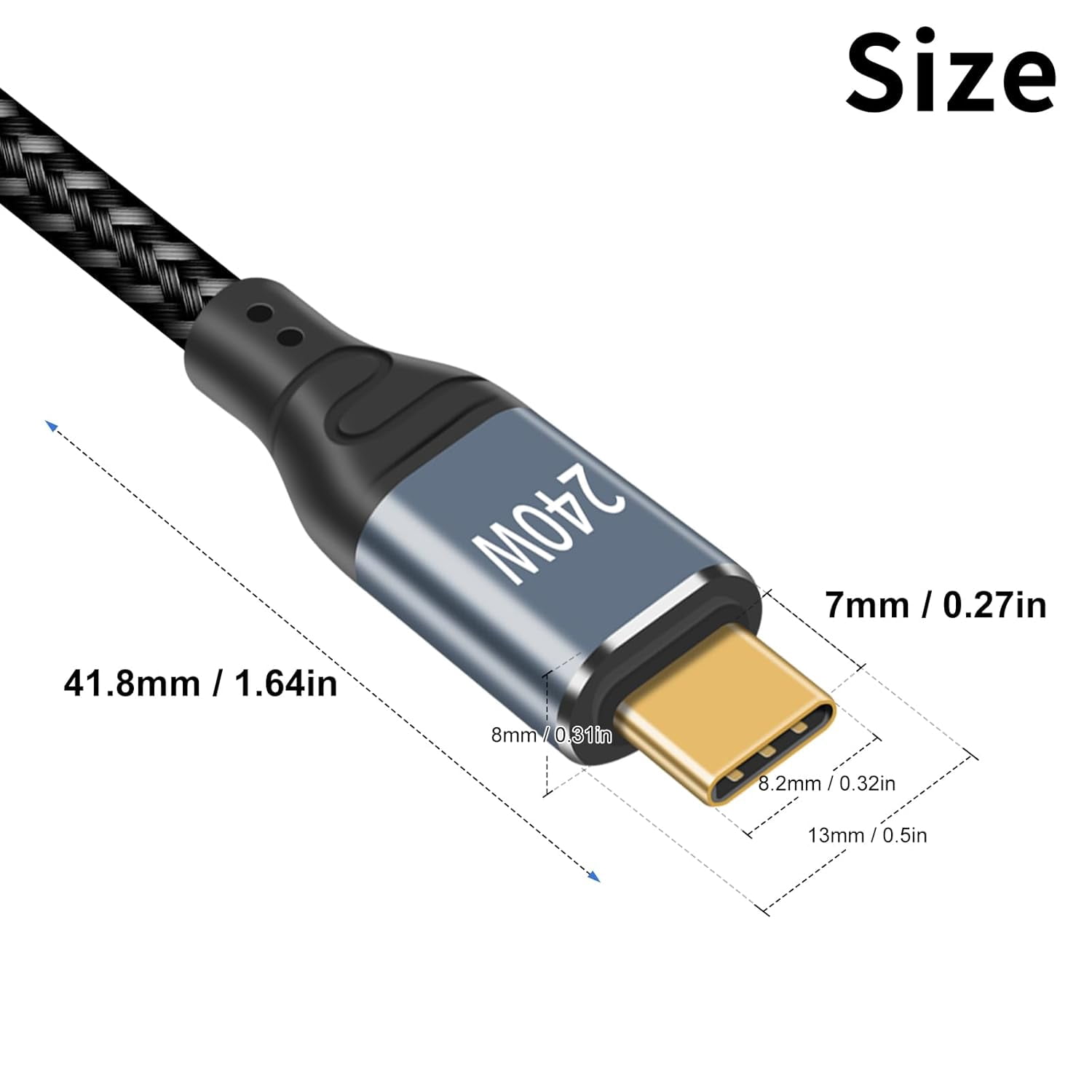 UKLL-240W USB C Cable 3FT/1M, USB C to USB C Cable PD 3.1, USB C Male ...