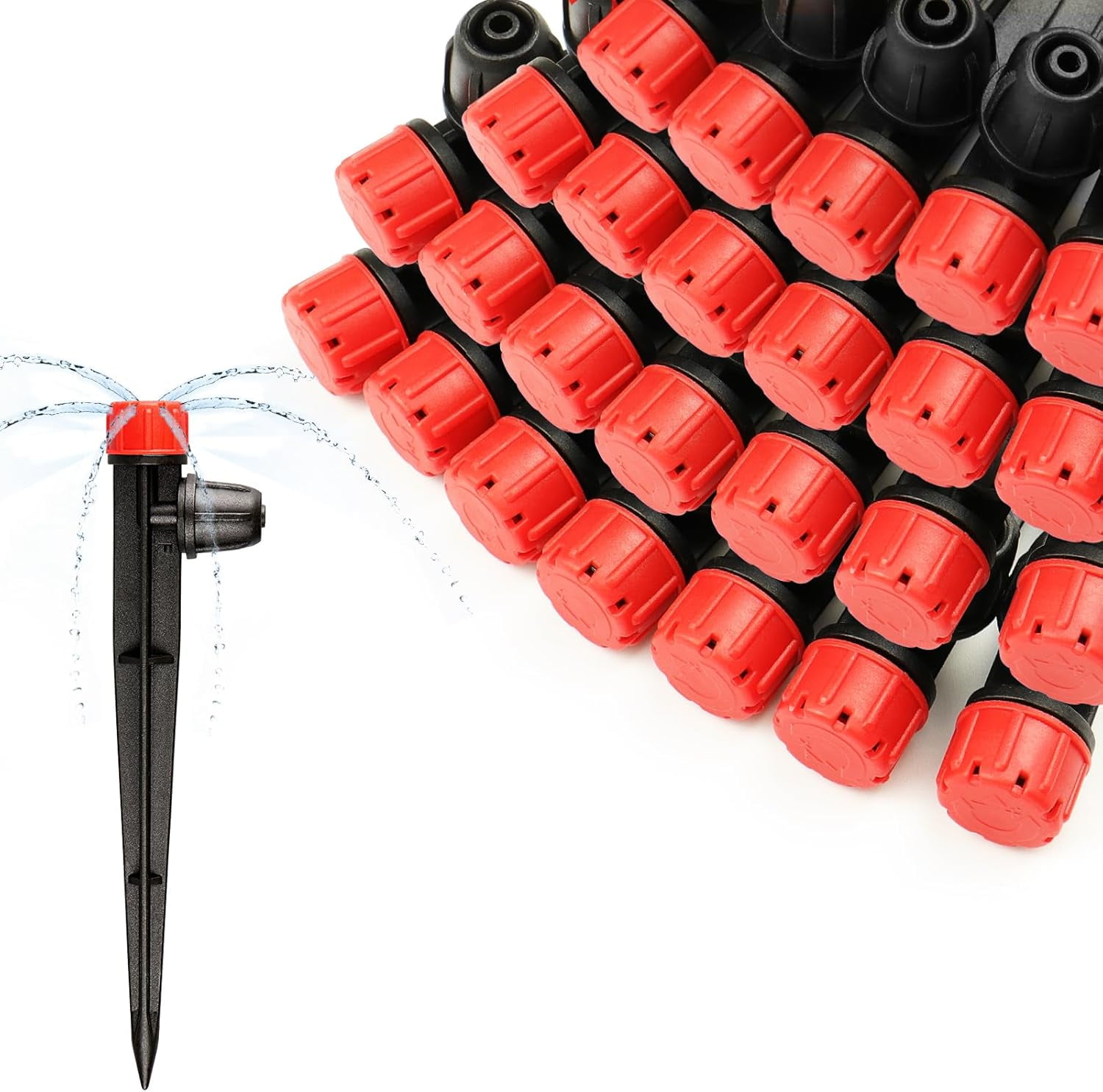 UKLL-25 Pieces Drip Emitters Stream with Stake for 1/4" Irrigation ...