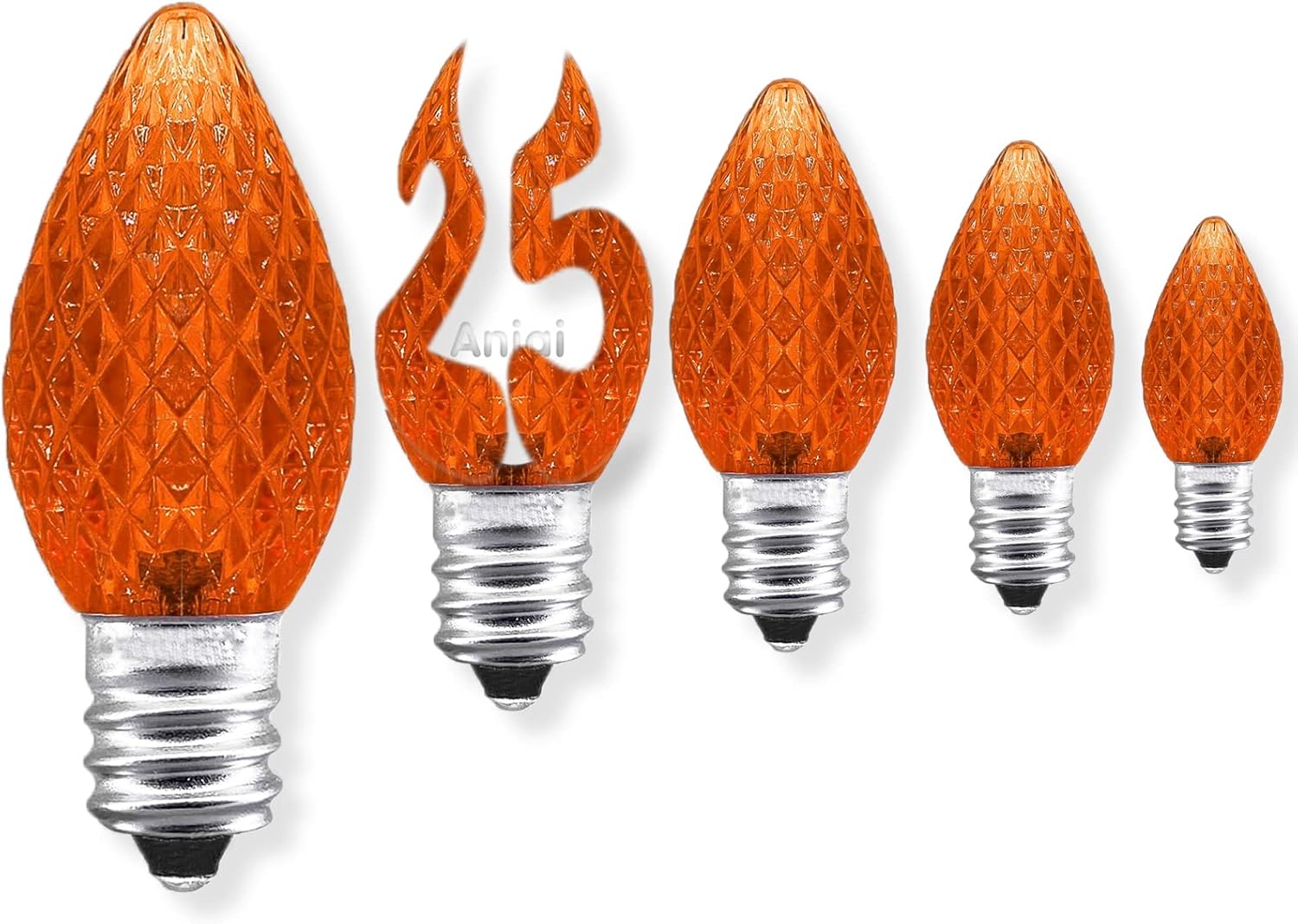 UKLL-25PCS C7 Led Christmas Light Bulbs - C7 Led Bulbs with E12 Base ...