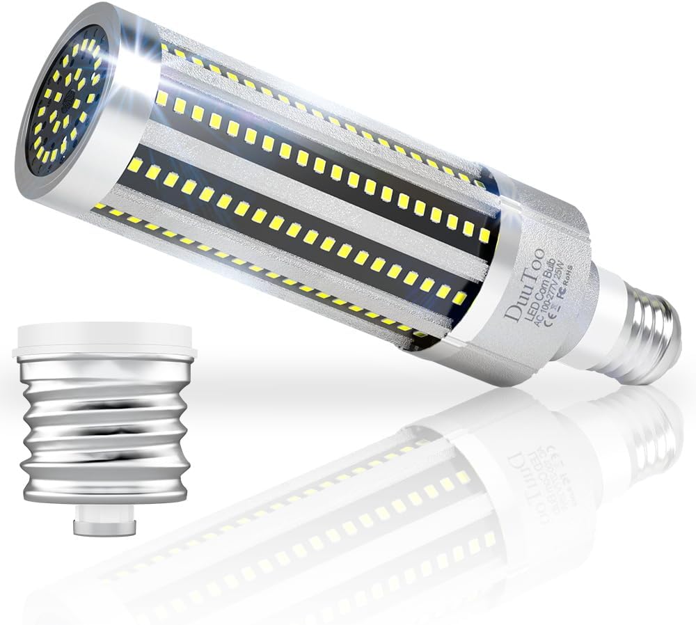 UKLL-25W LED Corn Llight E26 Bulbs 300Watts Equivalent 4434 Lumens E39 ...