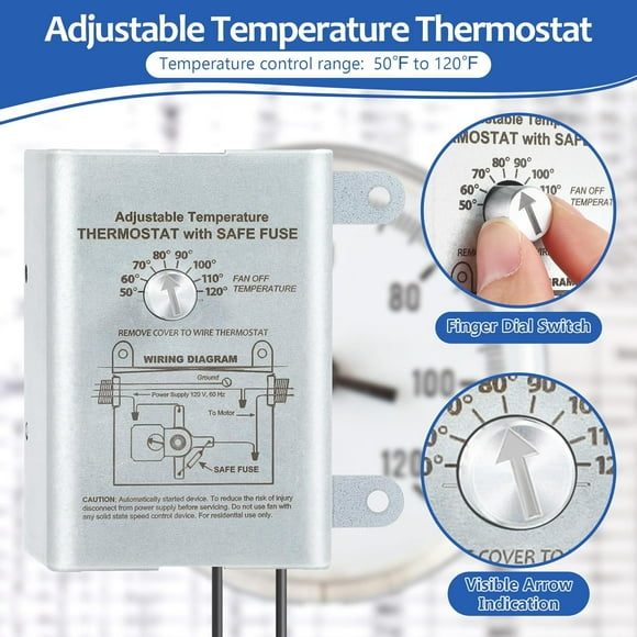 Adjustable Thermostat Switch