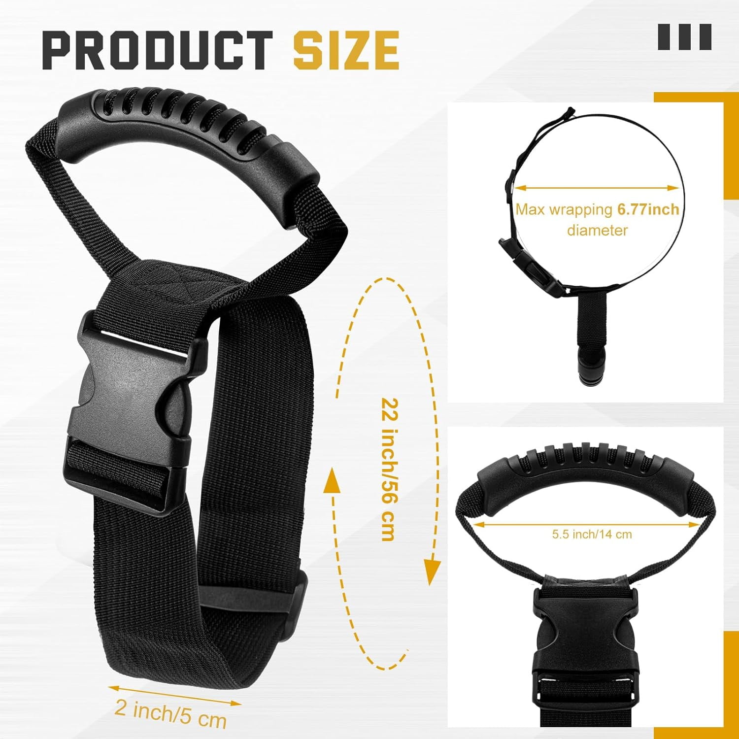 UKLL-3 Pack 22 Inch Adjustable Extension Cord Holder with Handle ...