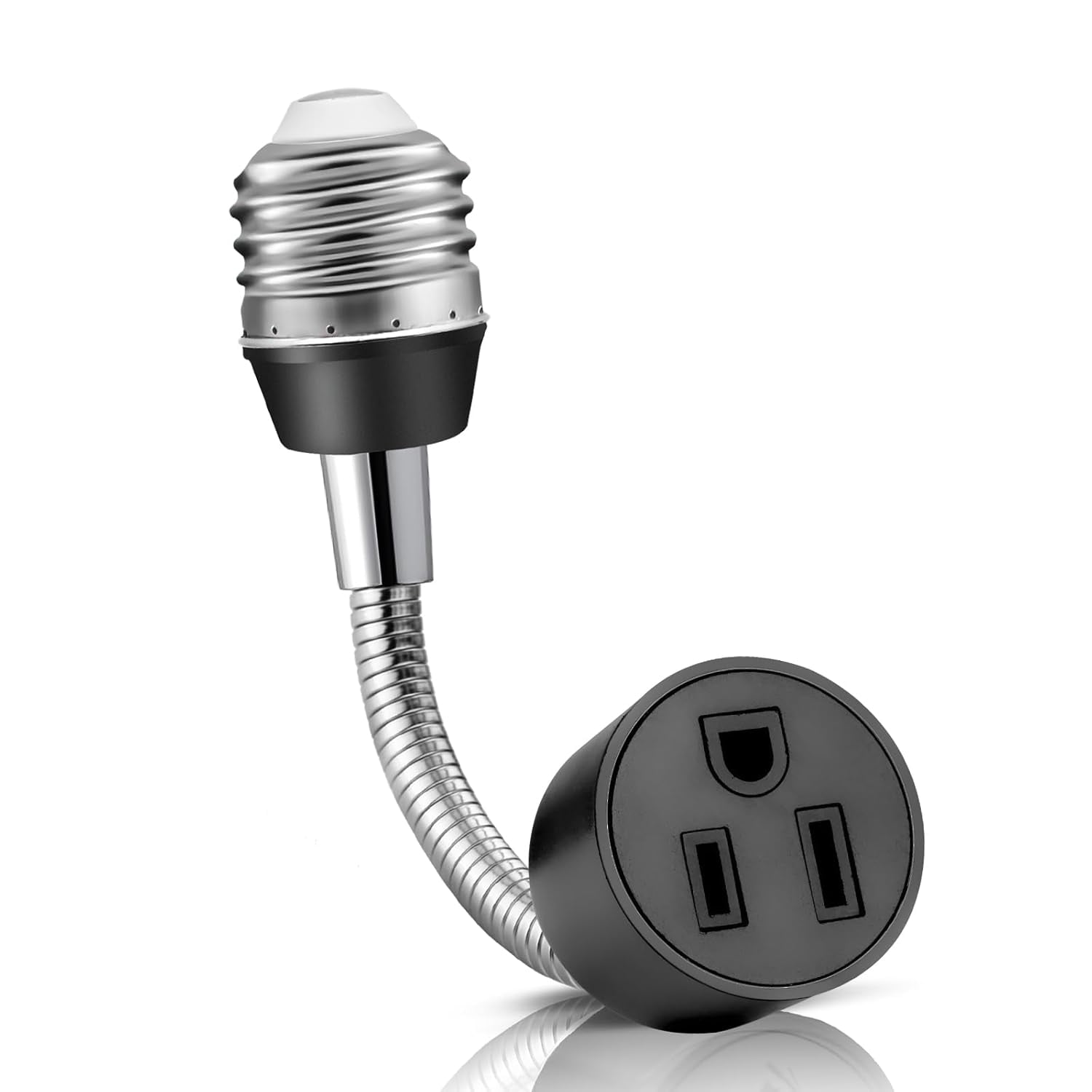 UKLL-3 Prong Outlet Light Socket Adapter,Light Bulb to Outlet Socket ...