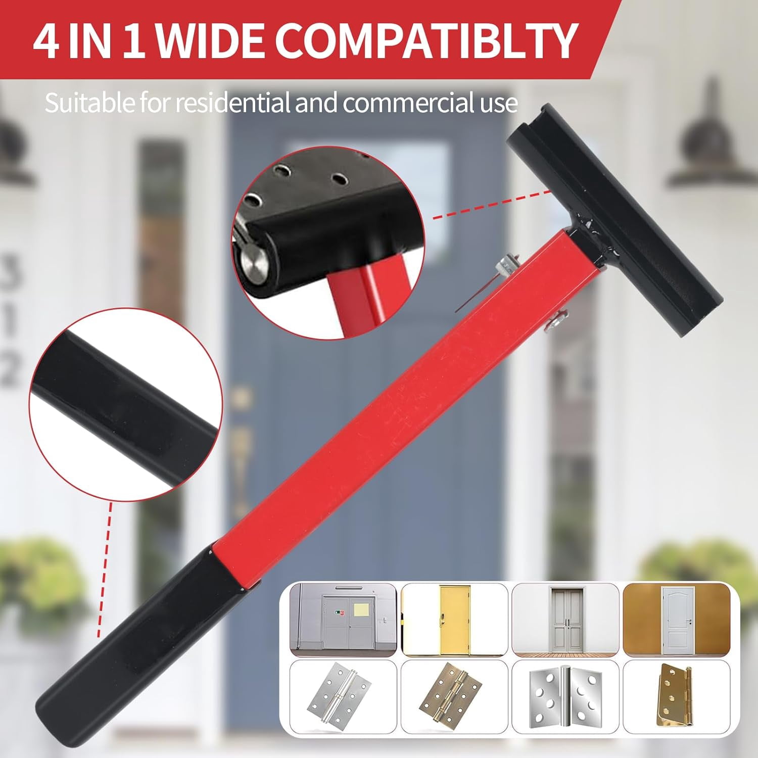 UKLL-4 in 1 Door Hinge Adjustment Tool Hinge Gap Adjusting Wrench Set ...