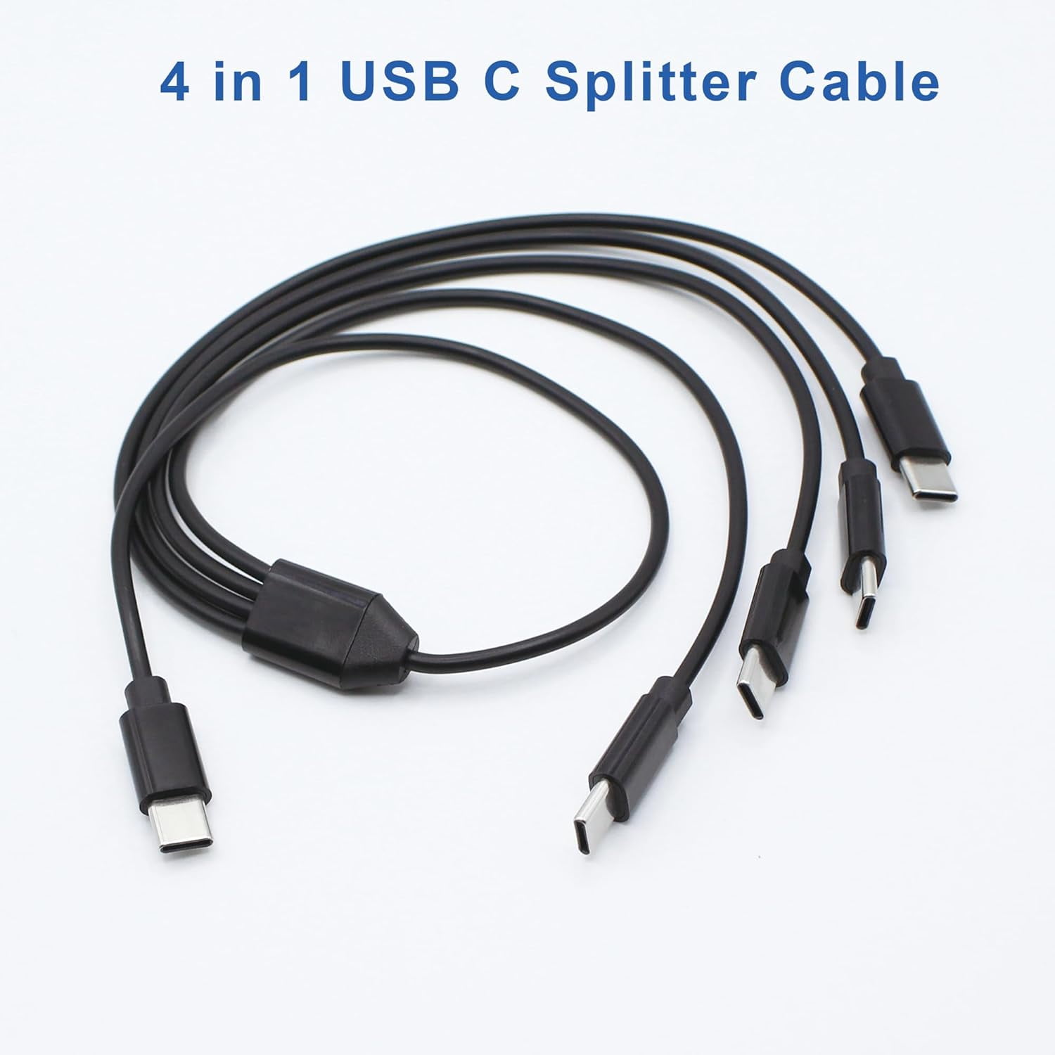 UKLL-4 in 1 USB Type C Splitter Cable,USB C Male to 4 USB C Male Data ...