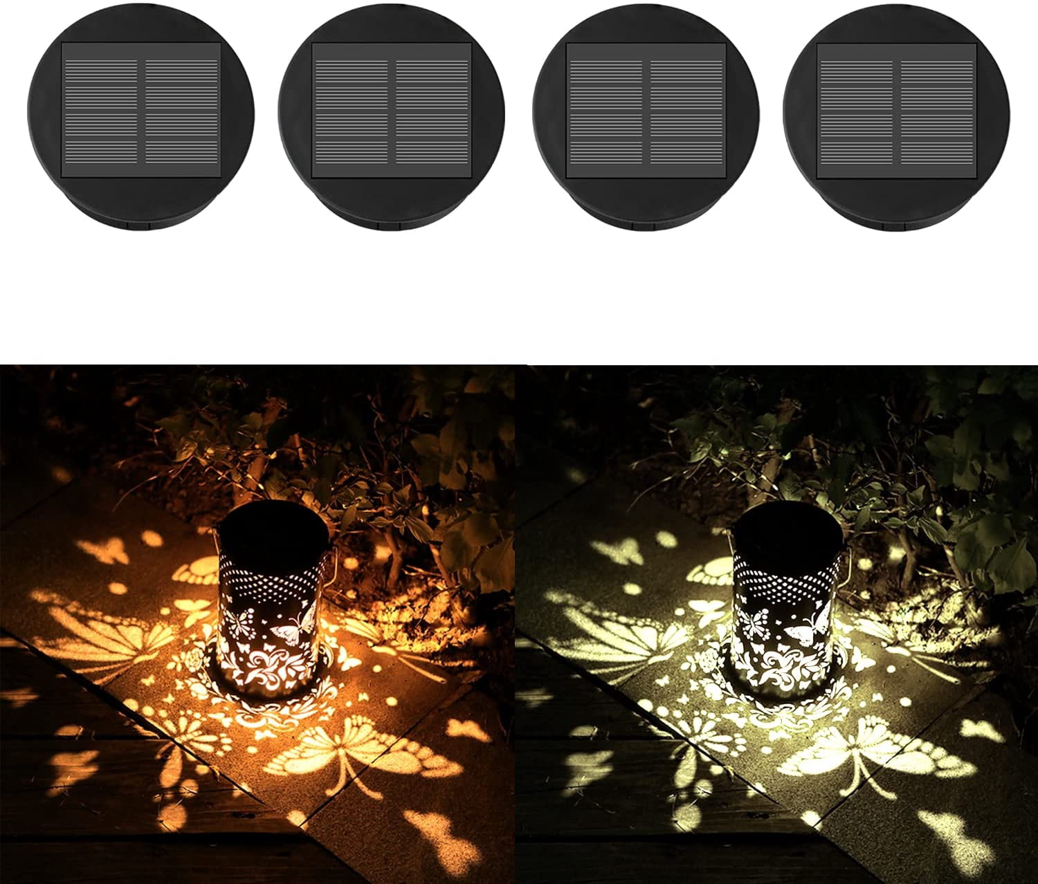 UKLL-4 Pack Solar Lights Replacement Top (Top 3.07 Inch, Bottom 2.9 ...