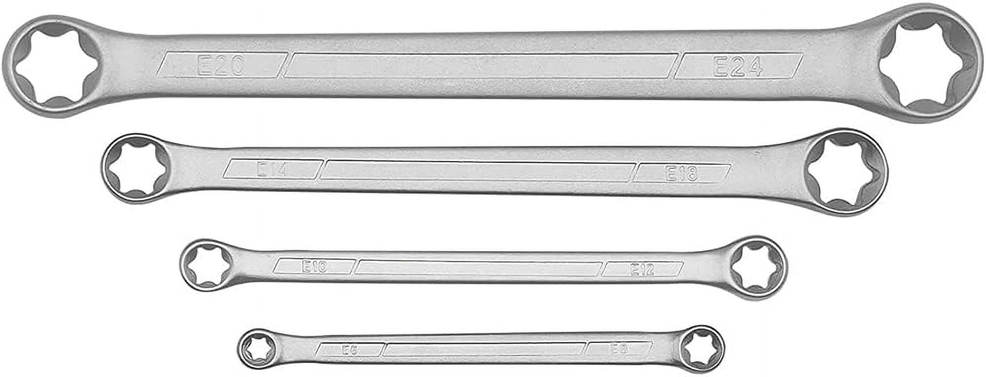 UKLL-4-Pcs Star Wrench Set E-Torx Box Wrench Set Tork E-Ring Spanner ...