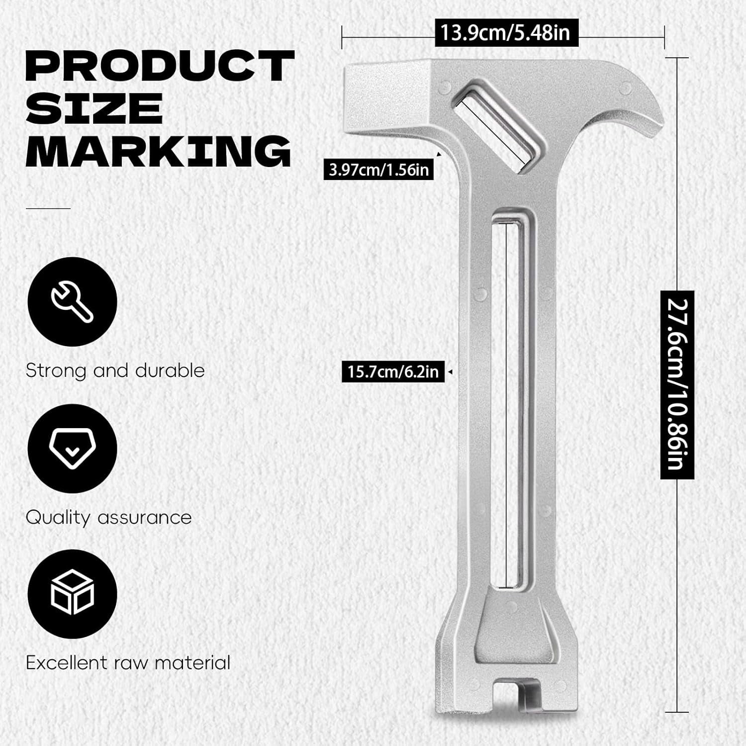 UKLL-4-in-1 Emergency Tool – Gas & Water Shut Off Wrench, Non-Sparking ...
