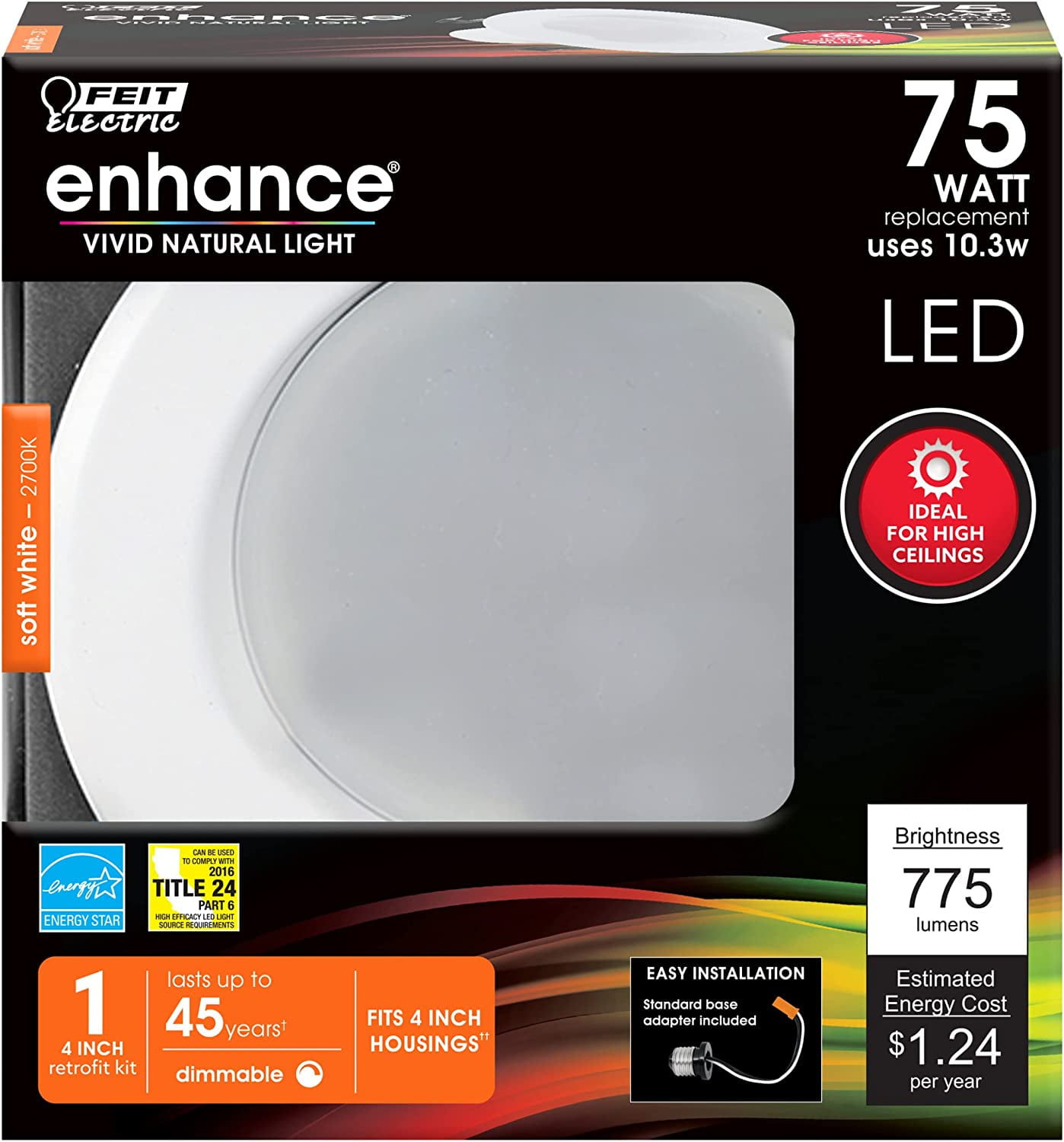 UKLL-4 inch LED Recessed Lighting Retrofit Downlight - Pre-Mounted Trim ...