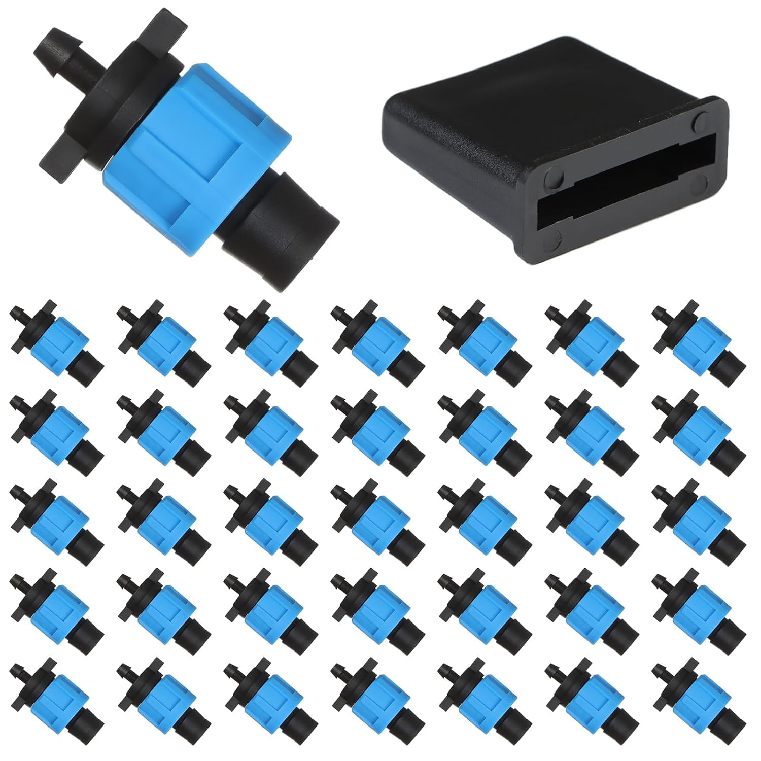 UKLL-40PCS Drip Tape Connector and 40PCS Folding Drip Tape Row End ...