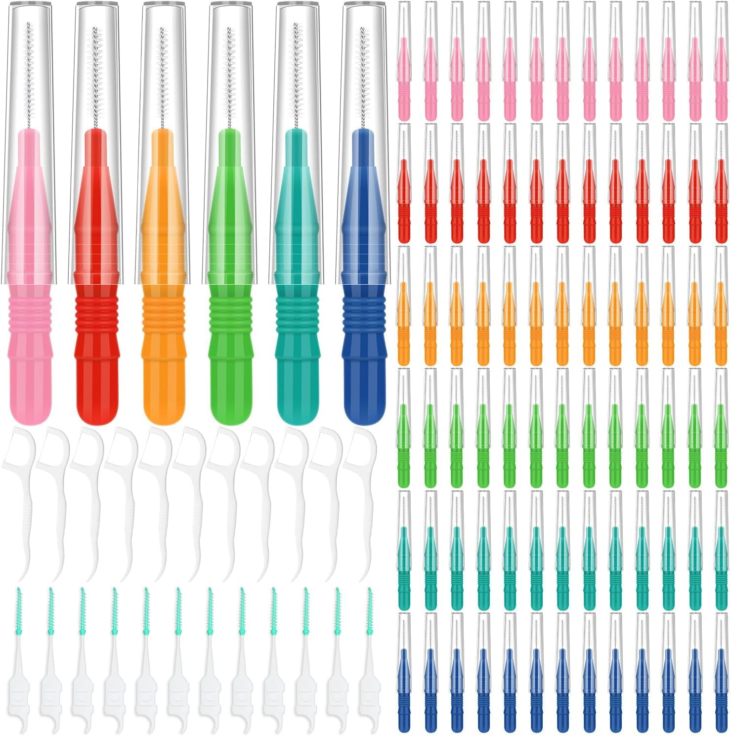 UKLL-450 PCS Interdental Brushes Dental Floss Picks for Teeth Cleaning ...