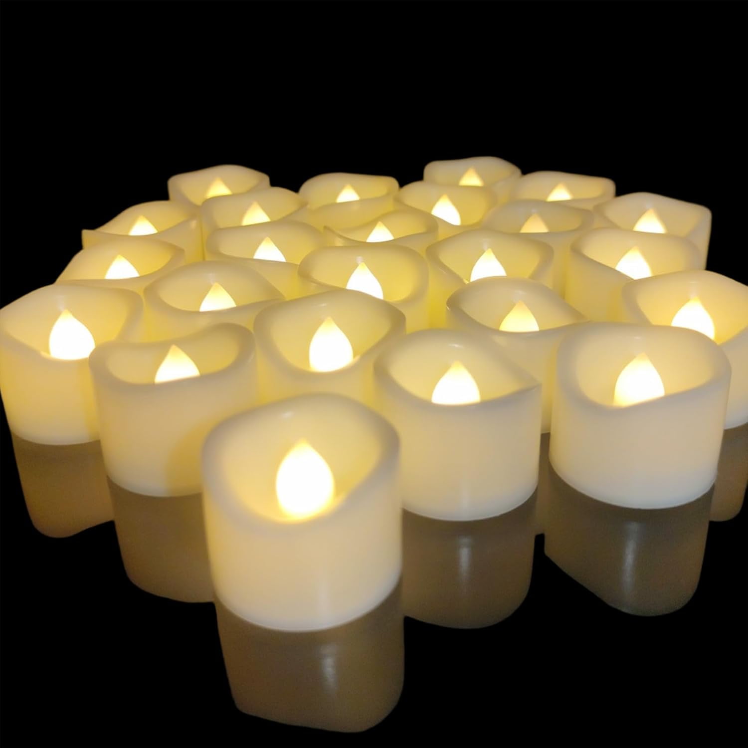 UKLL-48 PCS Flameless LED Tea Lights Candles Battery Operated Fake ...
