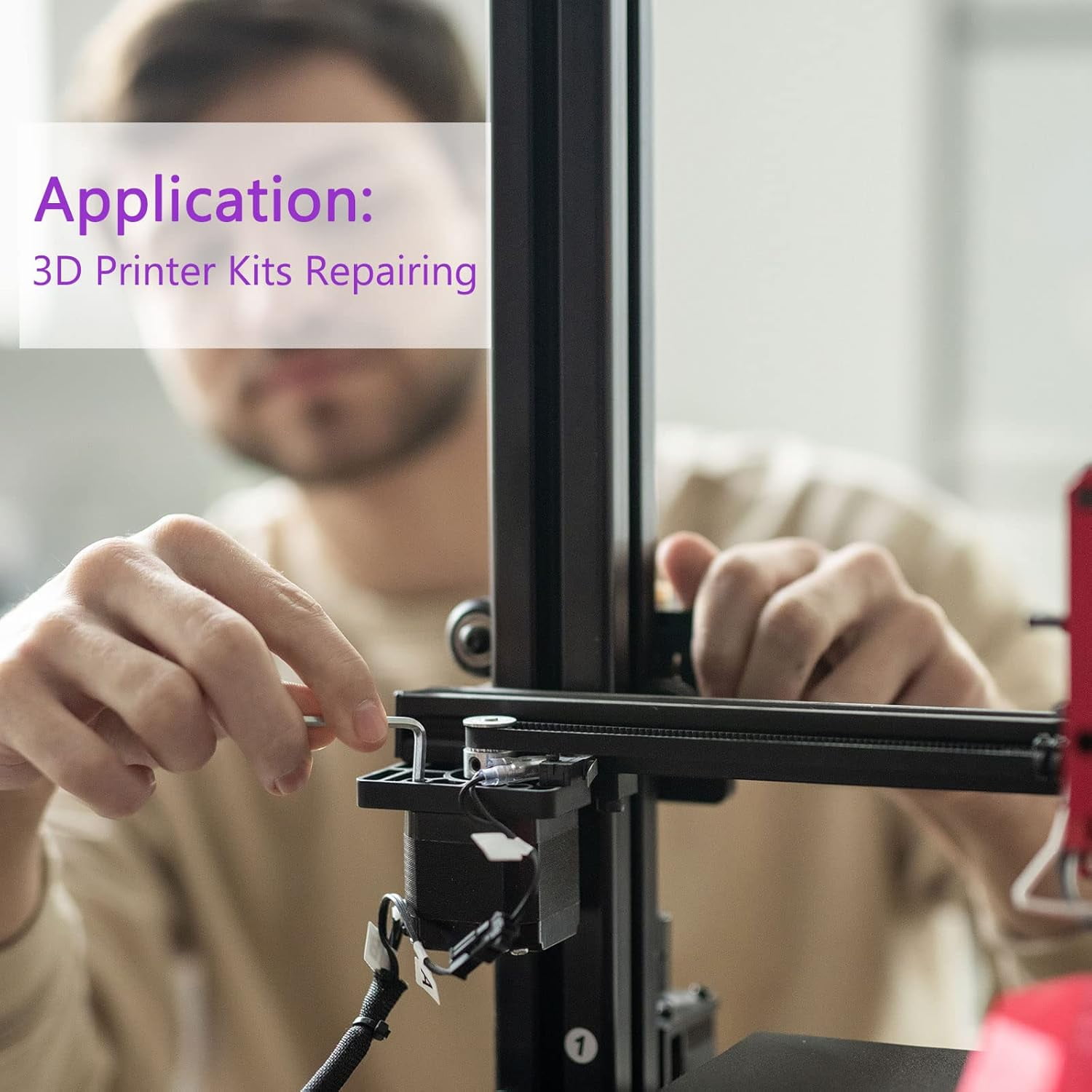 UKLL-5 Pack 0.9mm Hex Key Wrench, L Shaped Long Arm CR-V for 3D Printer ...