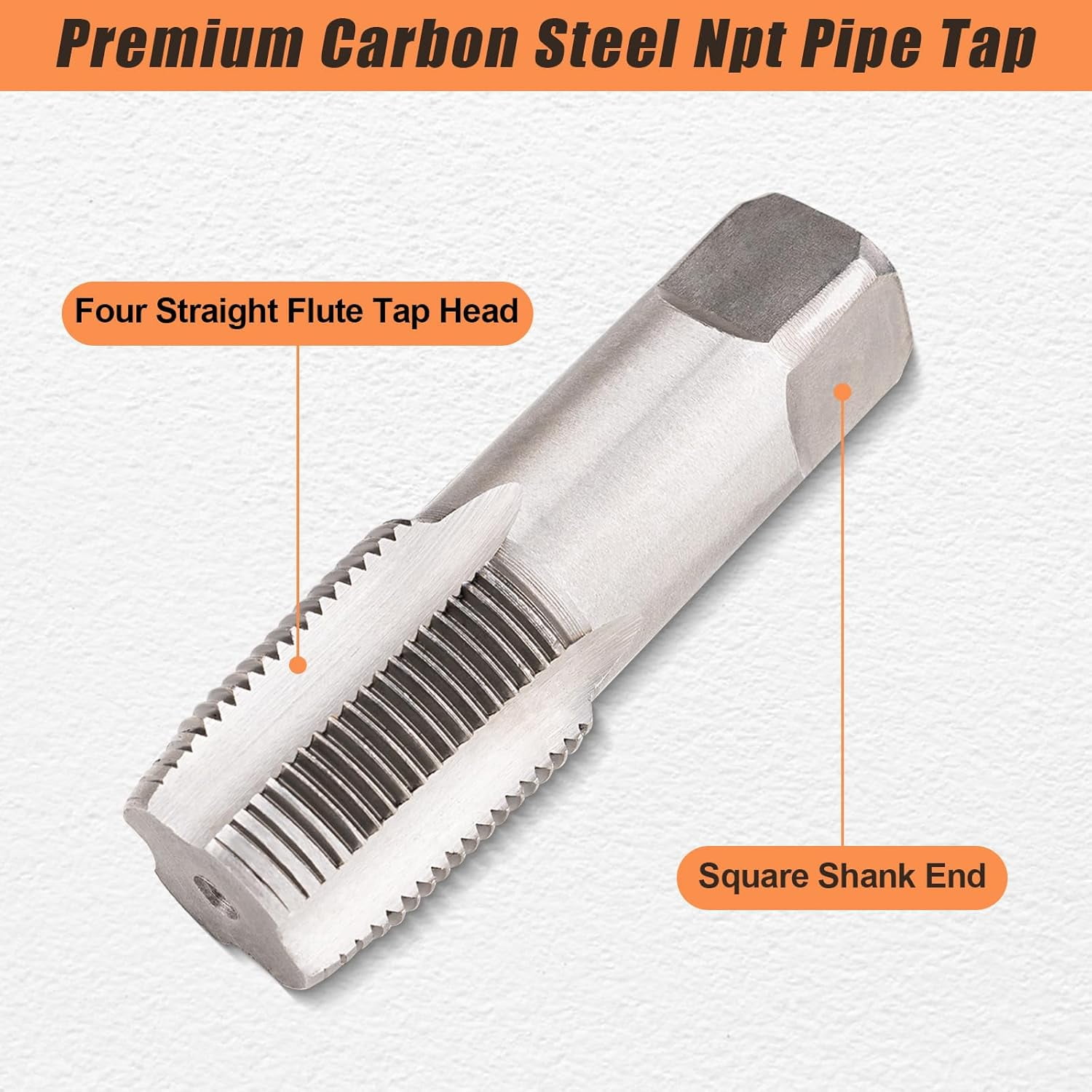 UKLL-5-Piece NPT Pipe Tap Set, Professional Pipe Taps Set, Precision ...