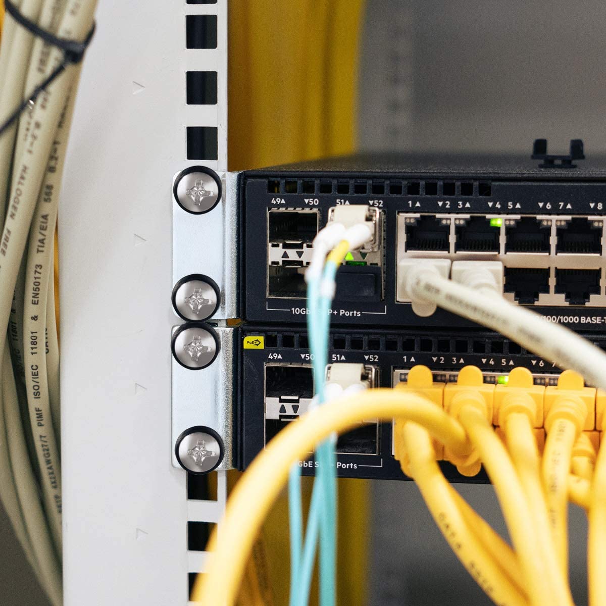 UKLL-50 Pack M6 Cage Nuts, Bolts and Washers Kit - Cage Nuts Set With ...