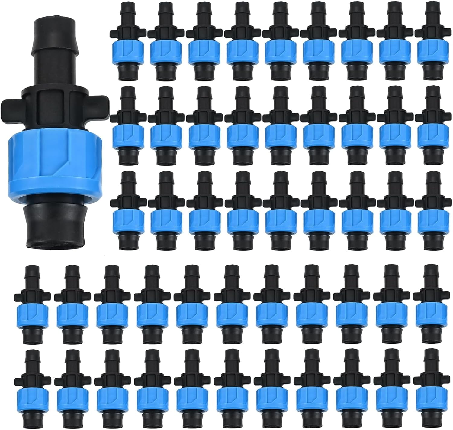 UKLL-50 Pcs Drip Irrigation Connector, Drip Tape Fittings, Drip Tape ...