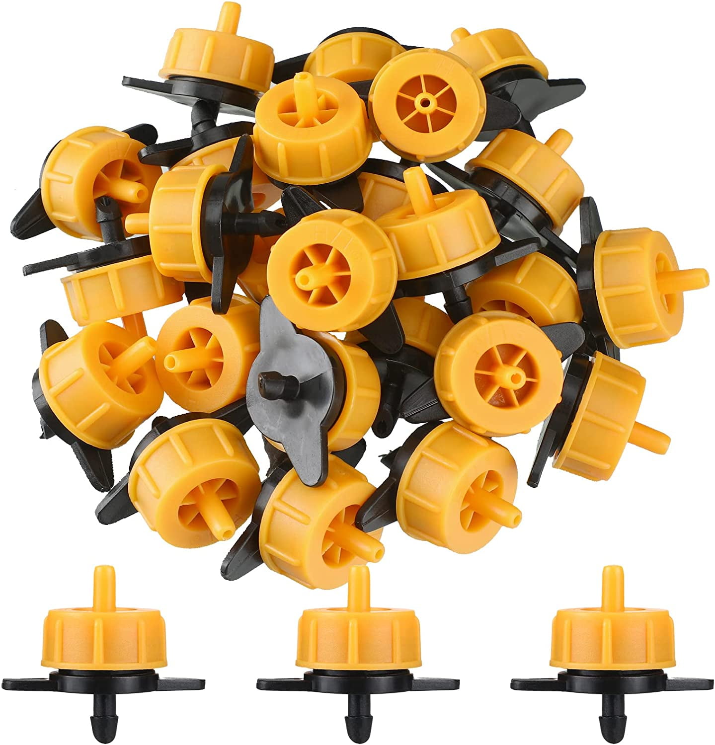 UKLL-50 Pcs Drip Irrigation Emitters Water Tubing Irrigation Tubing ...