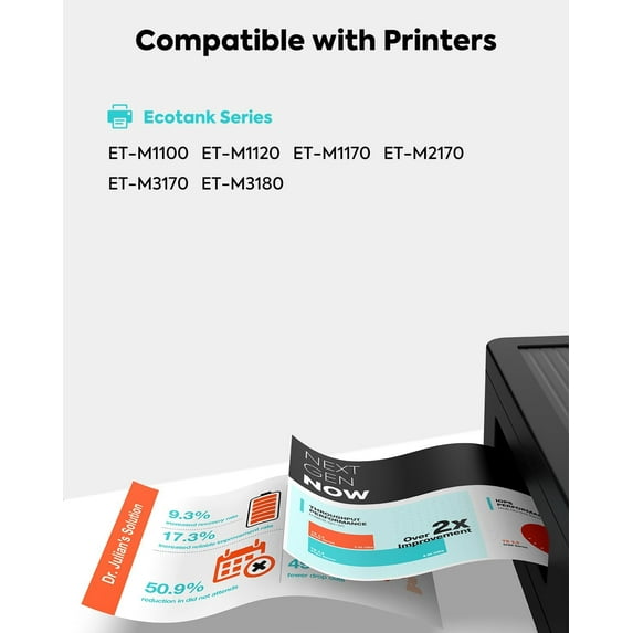 UKLL-532 T532 Refill Ink Bottle Replacement for T532 Ink Black Work ...