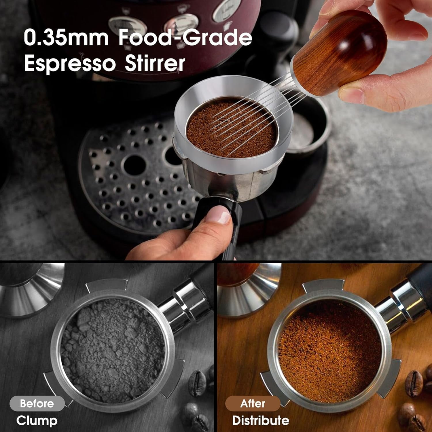 UKLL-54mm Espresso Accessories Kit, WDT Tool, Dosing Funnel and Puck ...