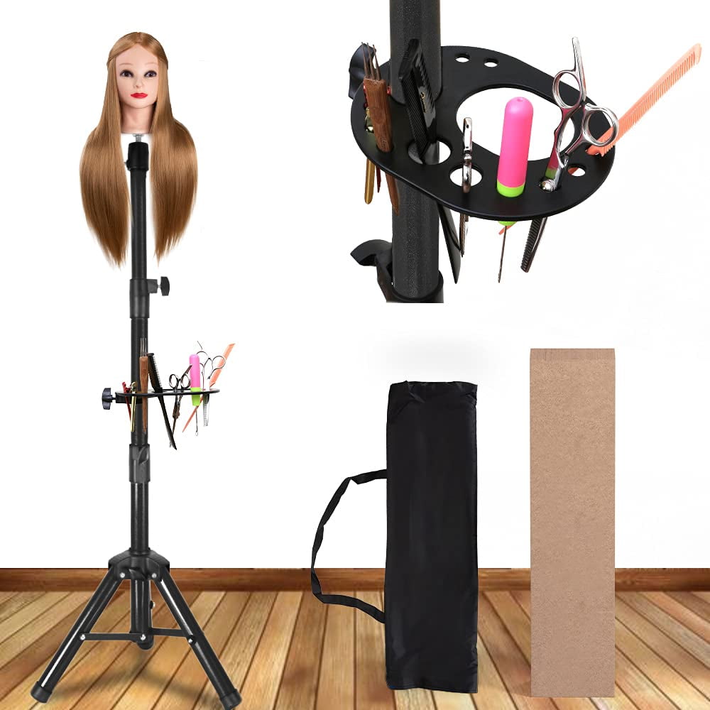 UKLL-55 Inch Wig Stand with Heavy Duty Tripod and Mannequin Head ...