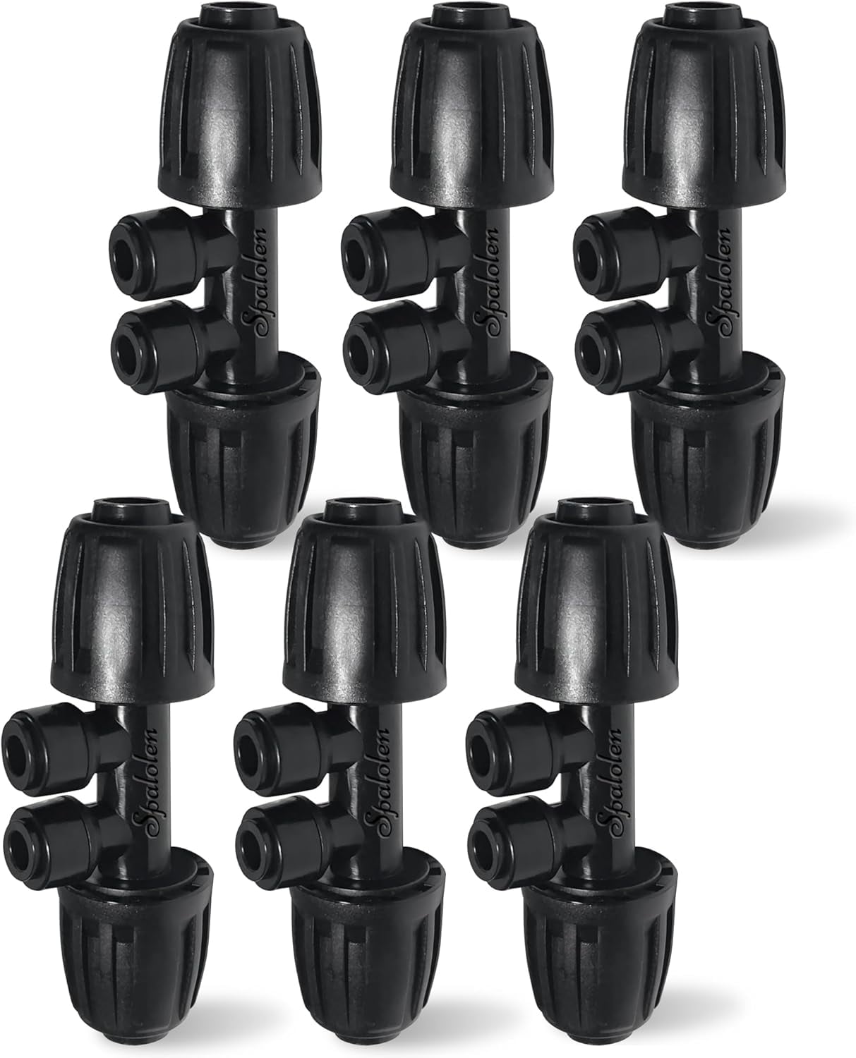 UKLL-6 Pack 1/2'' to 1/4'' Drip Irrigation Fittings, Push-to-Connect 4 ...