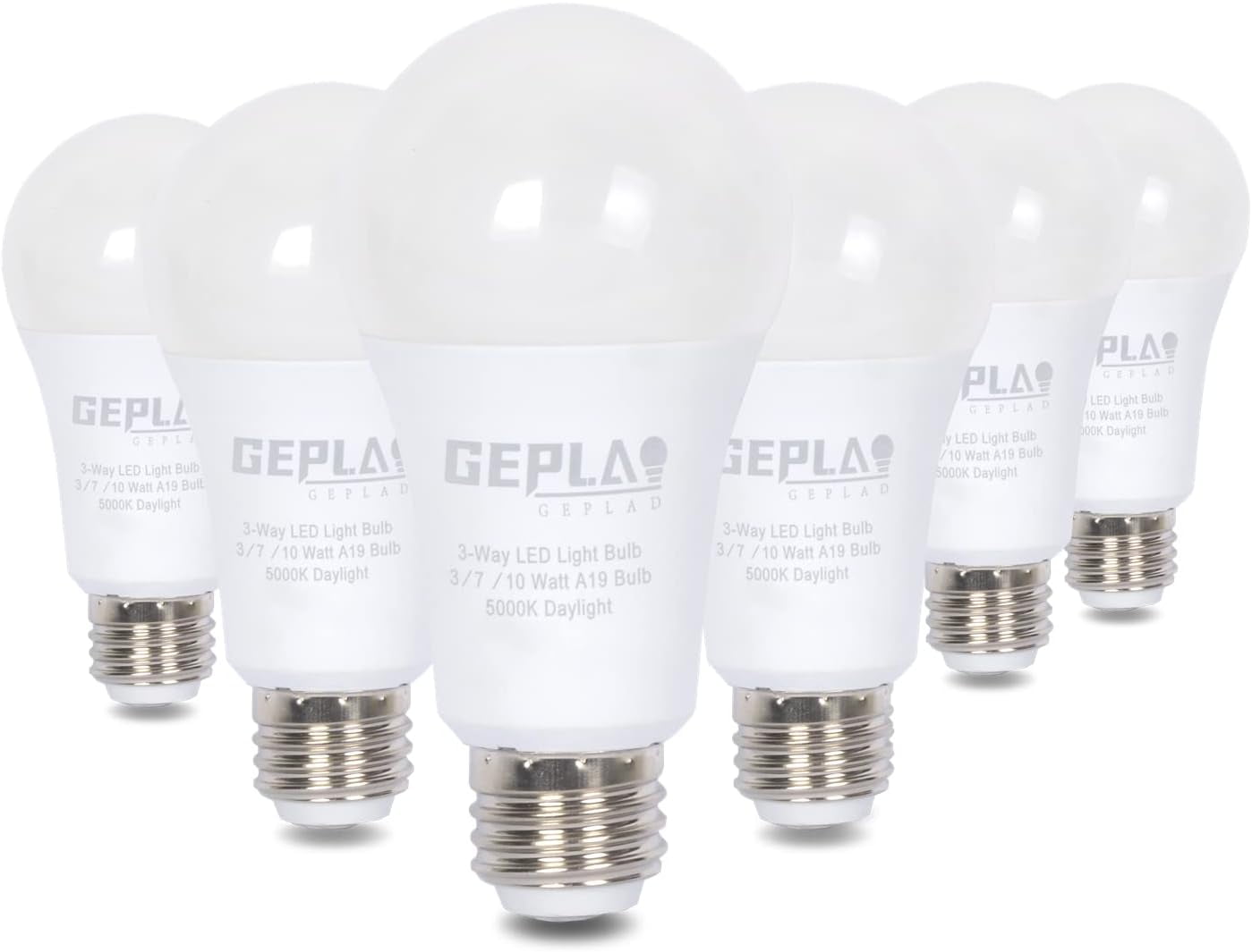 UKLL-6-Pack 3 Way Light Bulbs 30 70 100W Soft White 3000K Equivalent ...