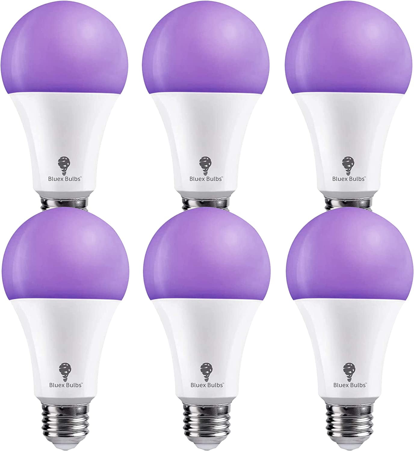 UKLL-6 Pack A21 LED Black Light Bulb, 16W (120Watt Equivalent) E26 ...