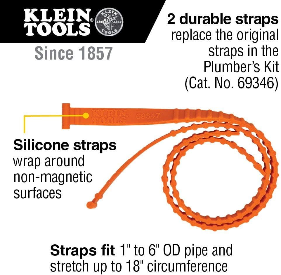 UKLL-69347 Plumber's Kit Replacement Straps, Use with Digital Angle ...