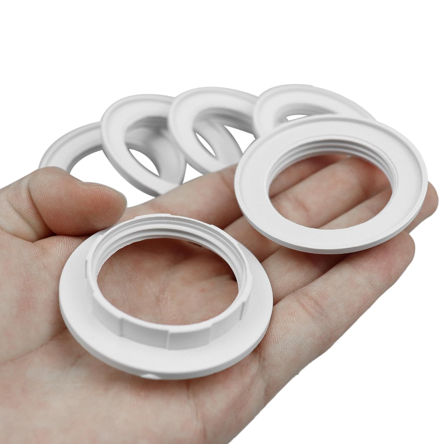 UKLL-6PCS Light Socket Shade Rings for E26/E27 Sockets, Sturdy Plastic ...