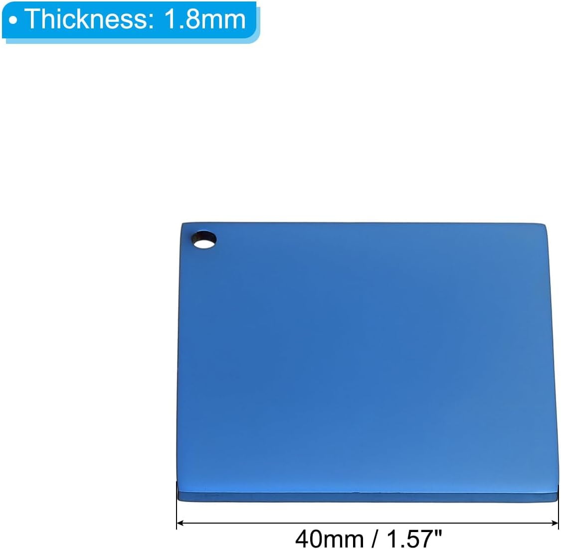 UKLL-6Pcs Metal Stamping Blanks, 40mm Square Stamping Name Tags ...