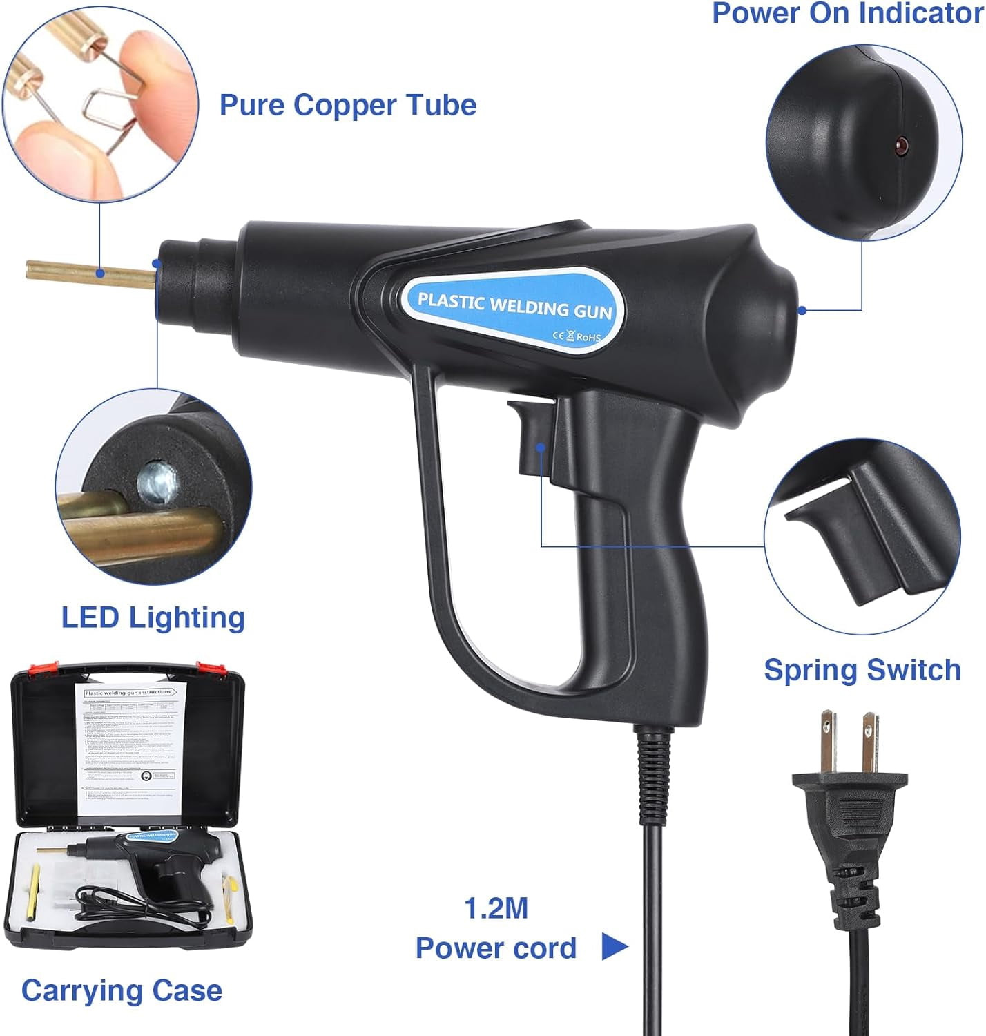 UKLL-70W Hot Staplers Plastics Welding Machine Car tool PVC Welder Gun ...