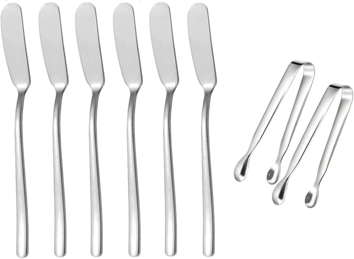 UKLL-8-Piece Cheese Butter Spreader Knives Set Charcuterie Board Accessories Stainless Steel ...