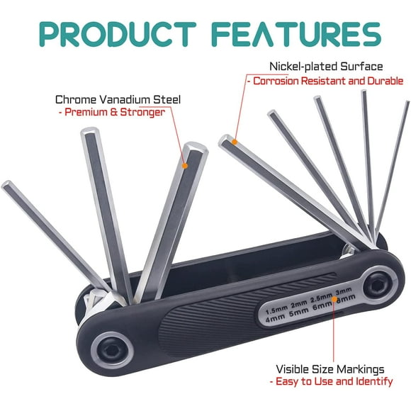 Allen Wrench Set Folding