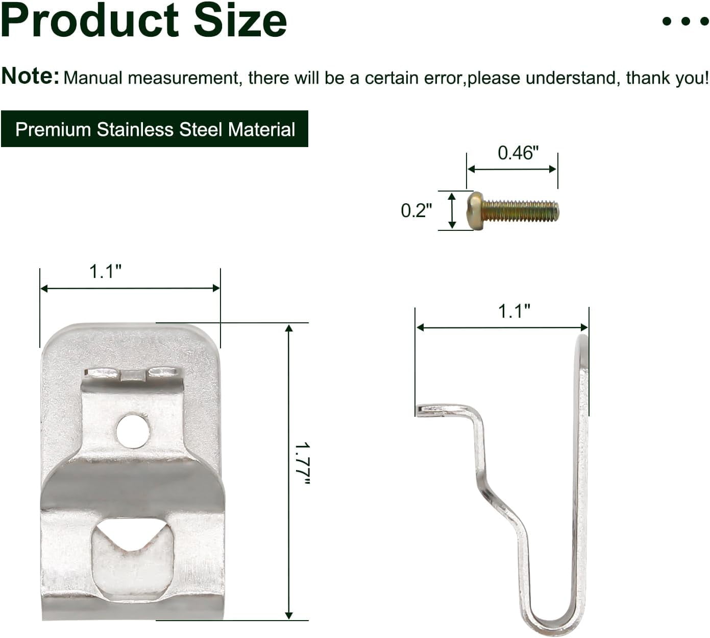 UKLL-8PCS Belt Clips Hook for Dewalt,304 Stainless Steel Drill Tool ...