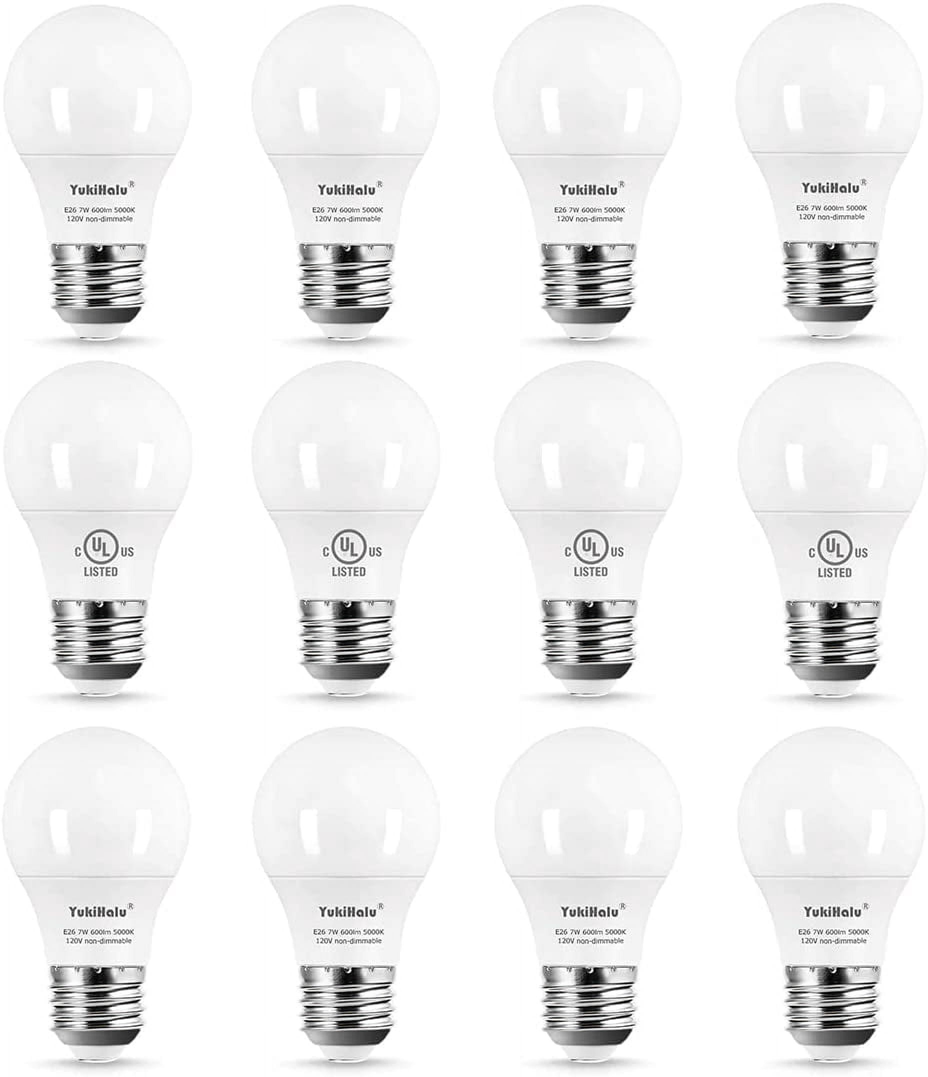 UKLL-, A15 Appliance Light Bulb, 60W Equivalent for Range Hood ...