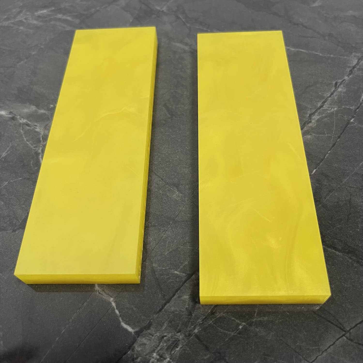 UKLL-Acrylic Knife Handle Material Scales Blanks Pre-Cut Engraved Resin ...