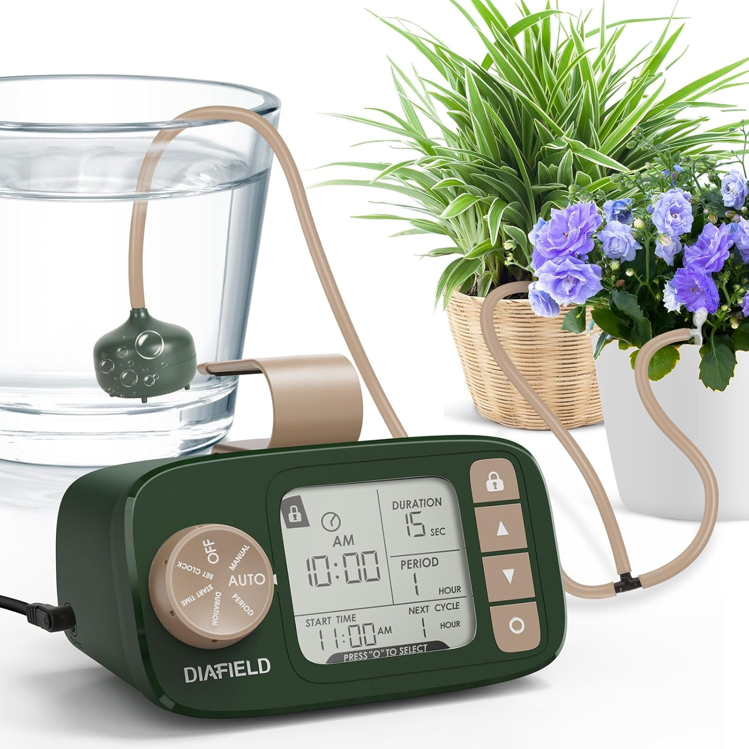 UKLL-Automatic Drip Irrigation Kit, Self Watering System for 15 Potted ...