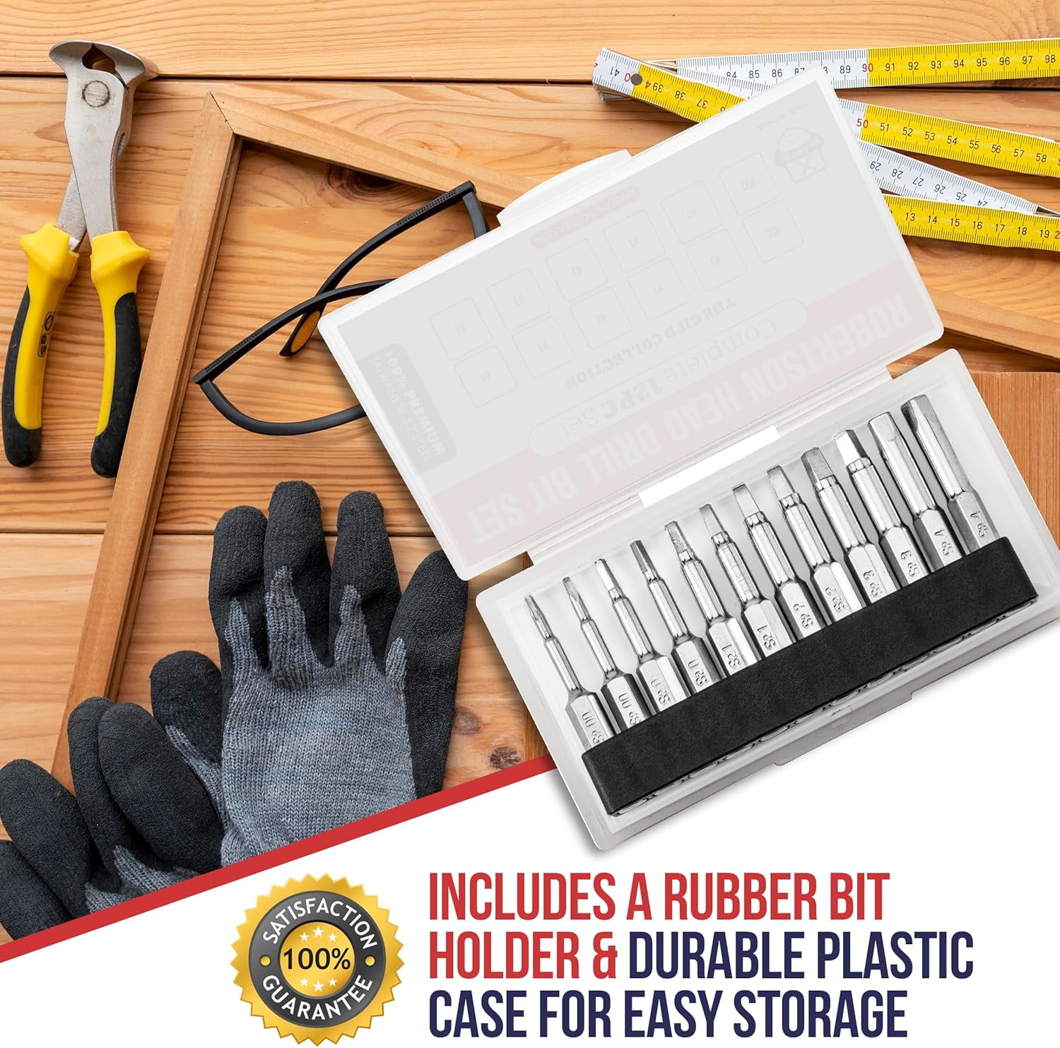 UKLL-BAKER AND BOLT Robertson Square Drill Bit Set (PREMIUM Complete ...