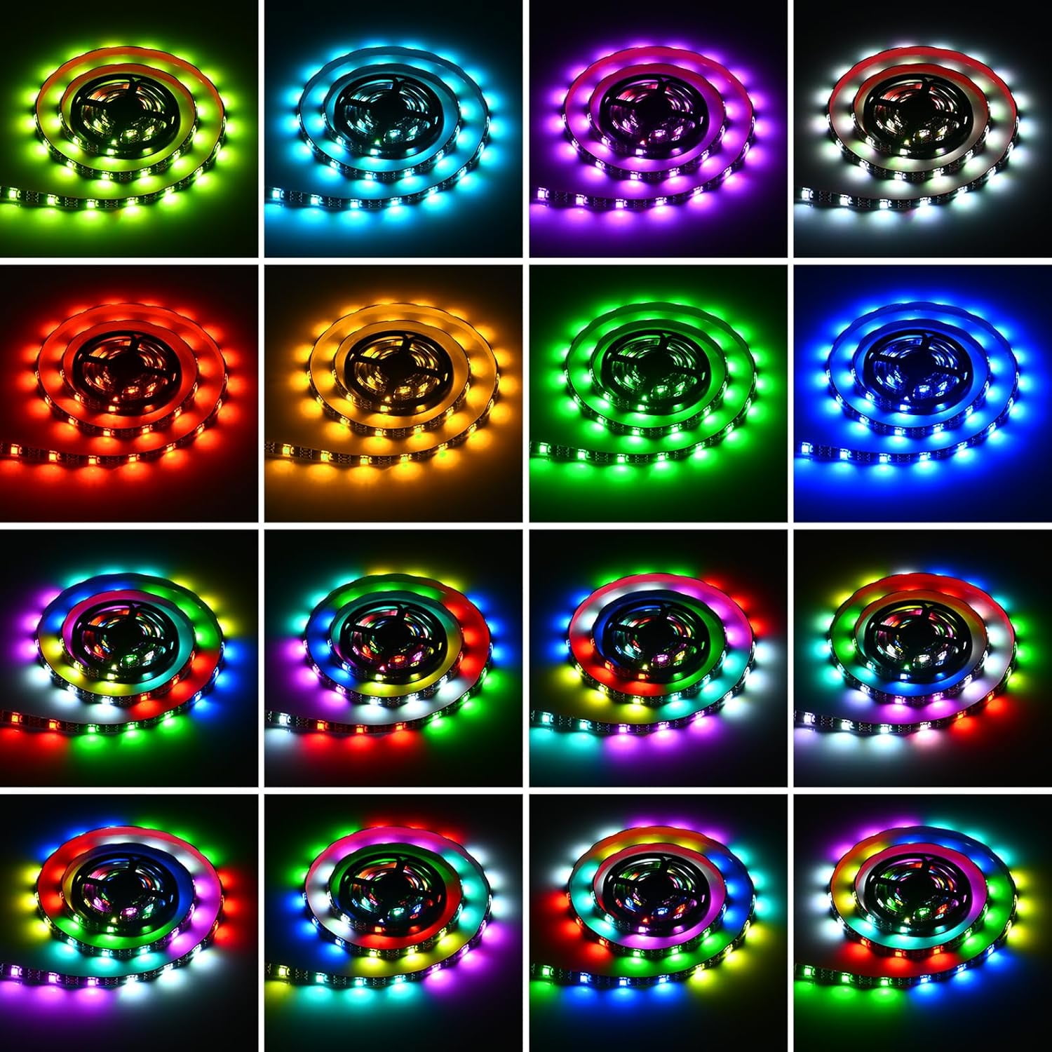 UKLL-Battery Powered Led Strip Lights Waterproof, 85 Modes Chasing ...