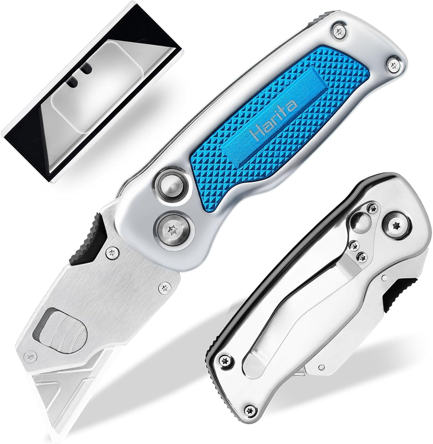 UKLL-Box Cutter, Utility Knife with Quick Change Blades, Stainless ...